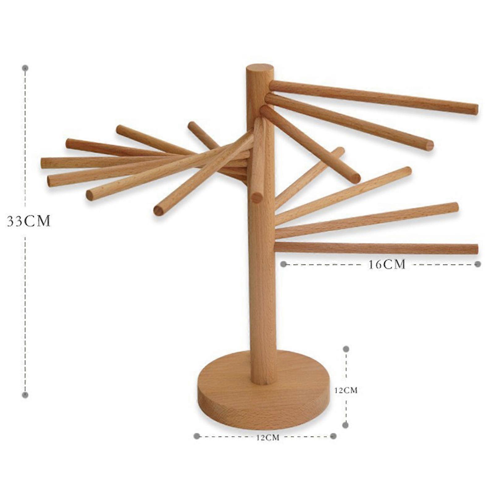 Noodle Dry Rack Easy Assembly Burr-free Smooth Texture Drying Beech ...