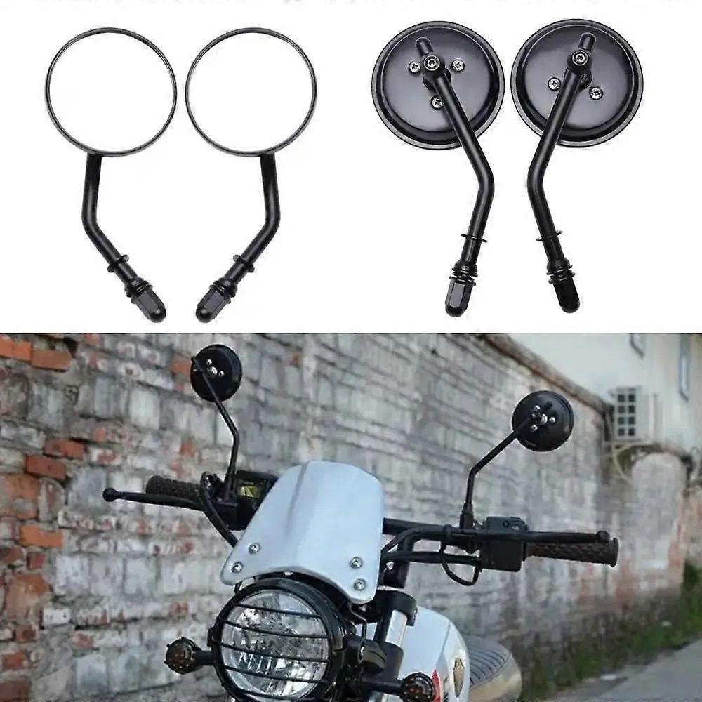 Harley M8 Motorcycle Round Rearview Mirror Classic Retro Rear Mirrors ...