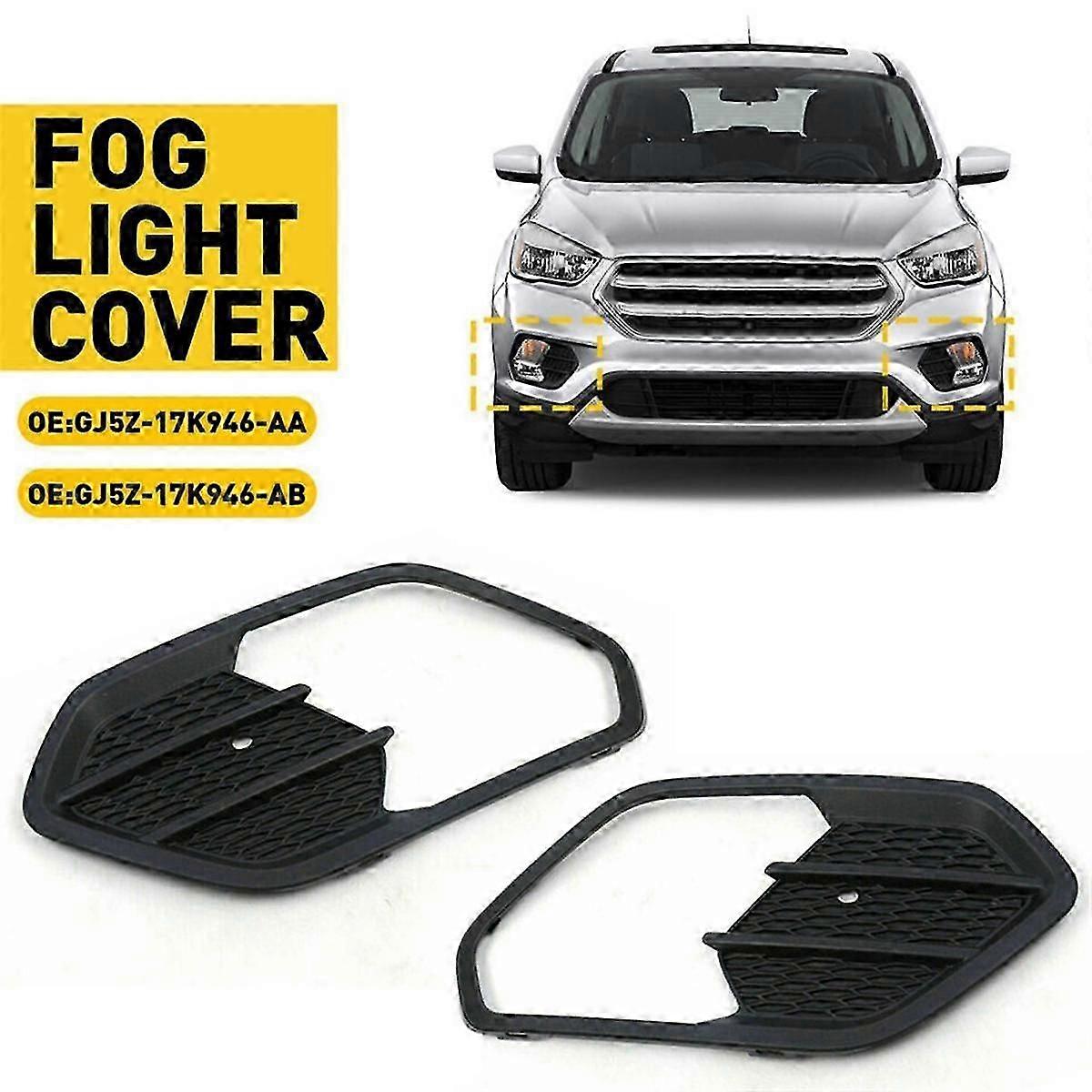 1 Pair Front Bumper Fog Light Frame Grille Cover F01039178 compatible ...