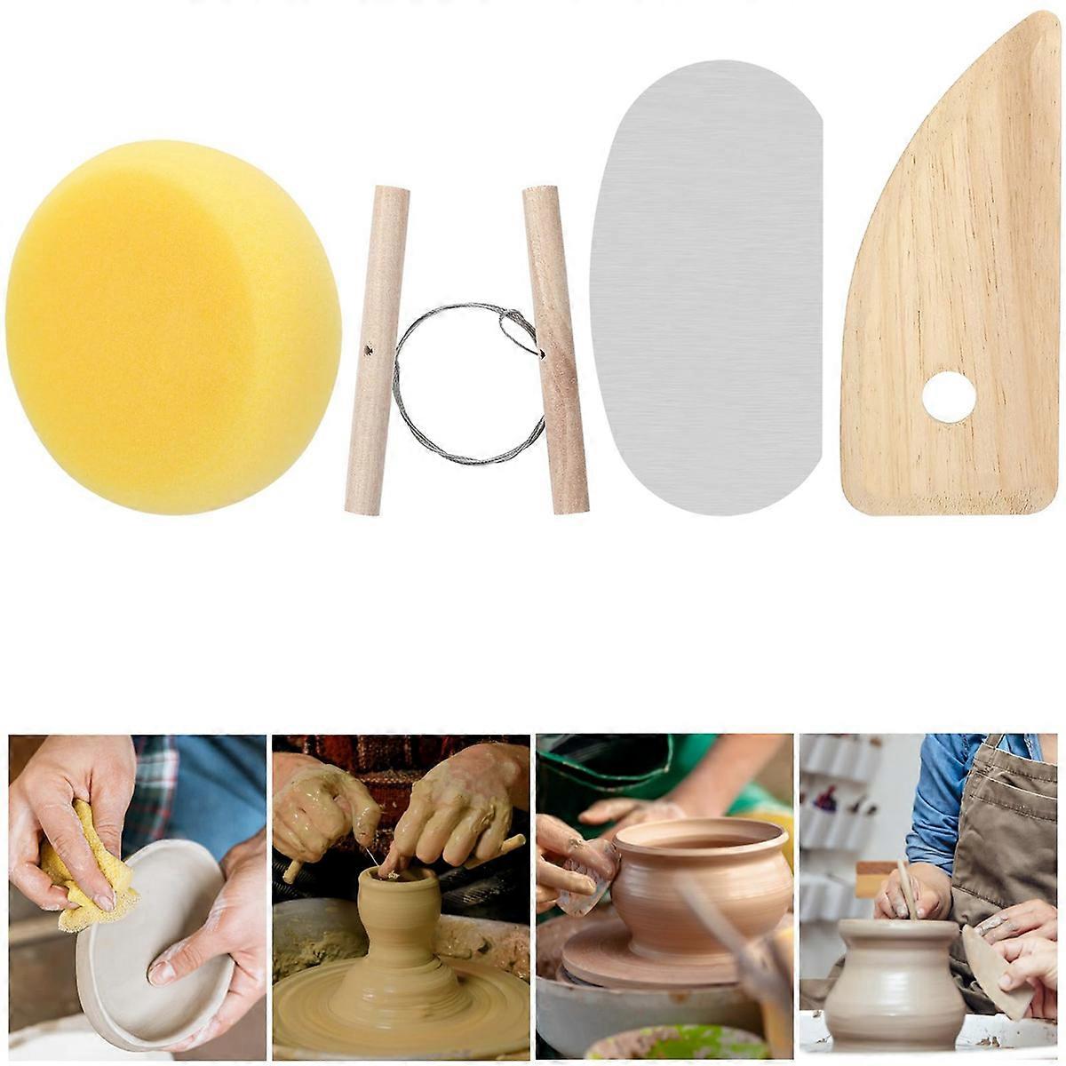 Clay Tools 21 PCS, Pottery Tool Kit Dotting Tools Polymer Clay Tools ...