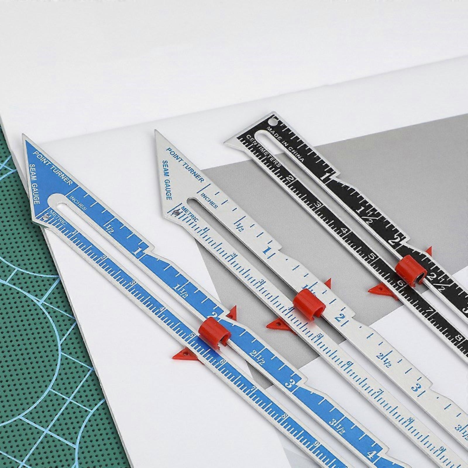 Sewing Gauge Metal Fabric Quilting Ruler Hem Measuring Gauge Sewing ...