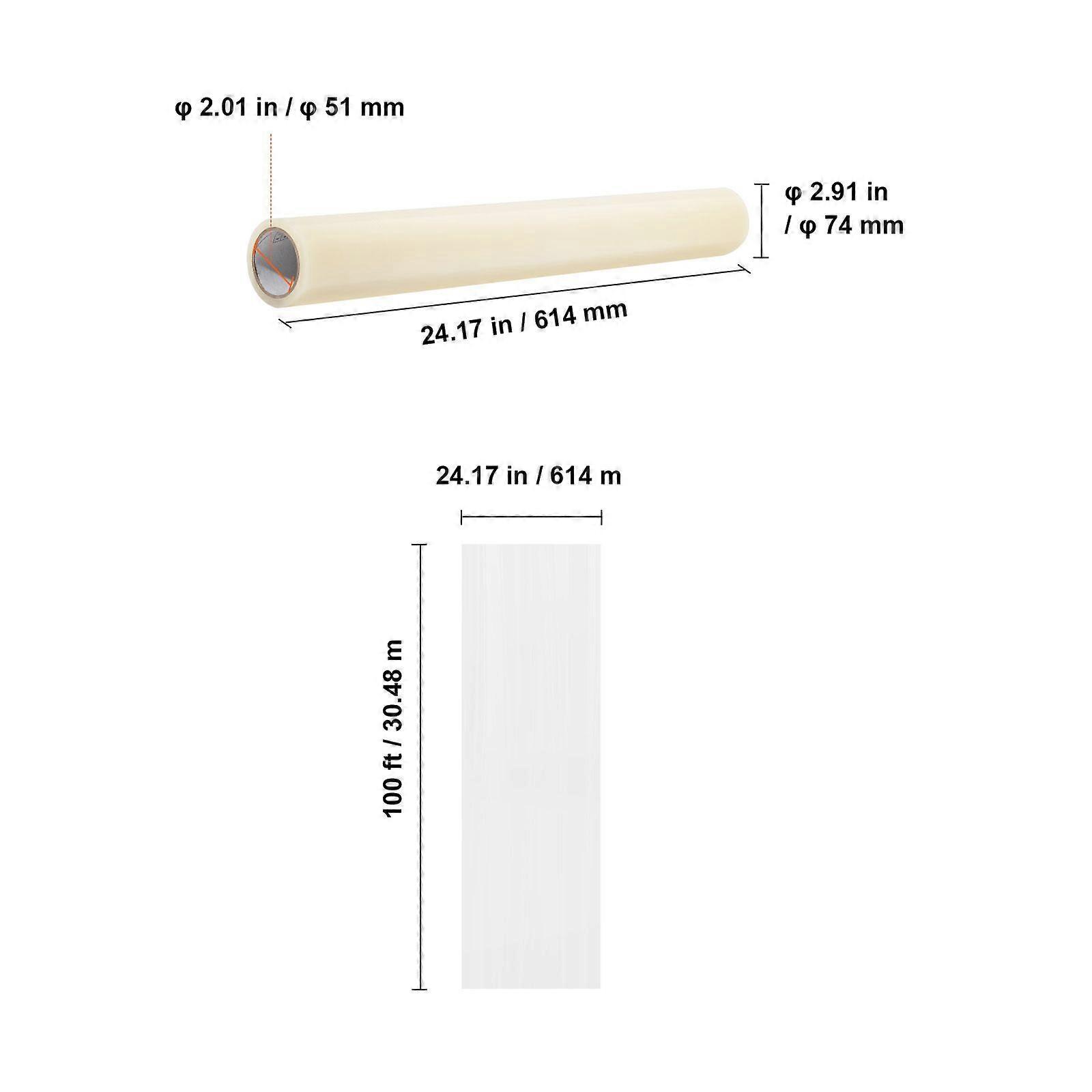 Carpet Protection Film, 24" x 100', Self Adhesive Backing, Polyethylene ...