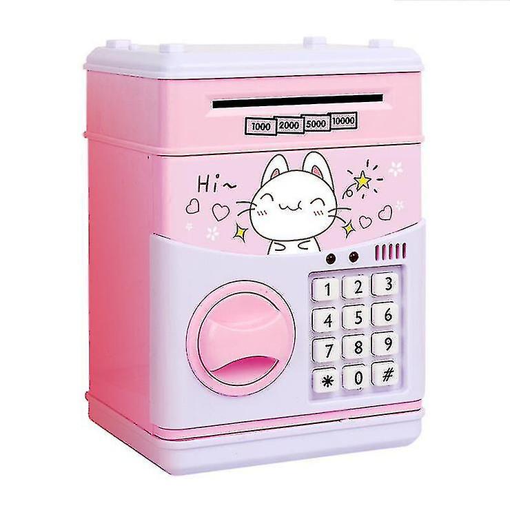 Cartoon Piggy Bank Coin Piggy Bank Atm Deposit Machine Automatic Panda ...