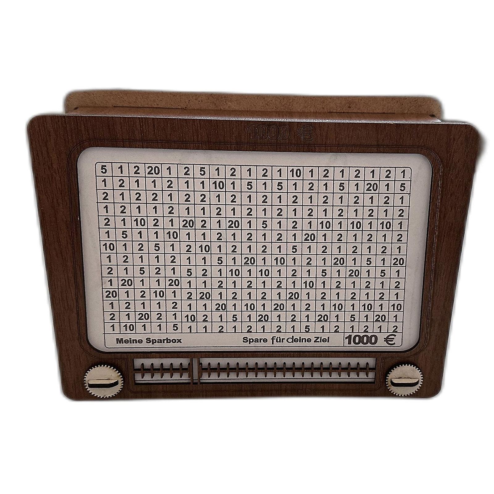 Promotion 2023 New Wooden piggy bank,Money Box with Counter Wooden ...