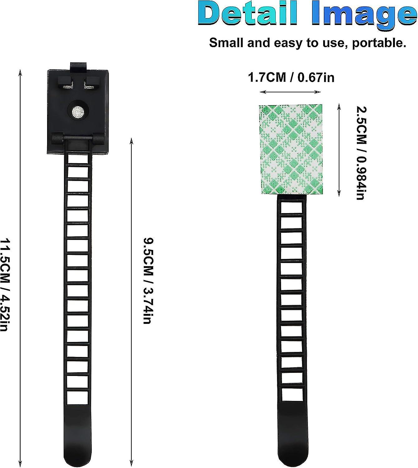 100 Pieces Cable Clips, Cable Ties Adhesive Cable Clips Adjustable ...