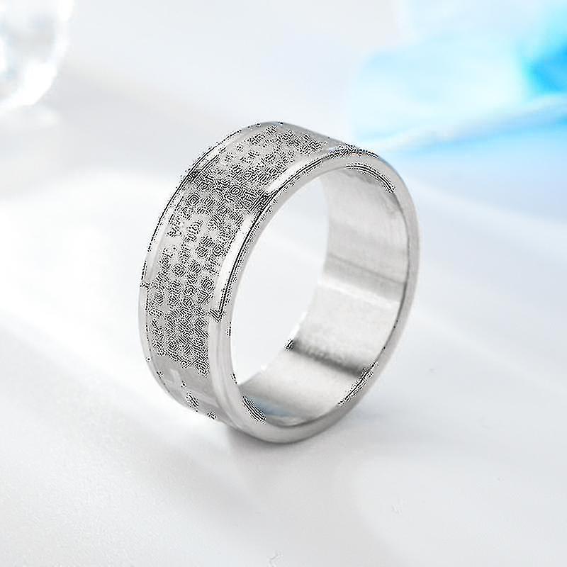 Titanium Stainless Steel Cross Ring Russian Orthodox Bible Bible Lord's ...