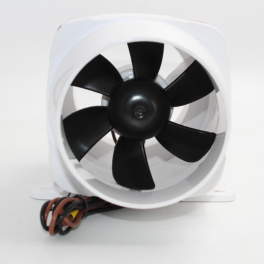 4" Hose Inline Marine Bilge Air Blower 12V 270 CFM Quiet Boat RV White ...