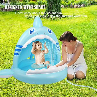 Baby Swimming Pool, Inflatable Shark Paddling Pool for Young Children ...