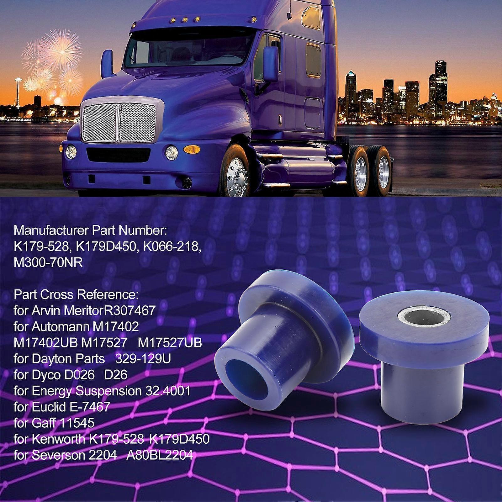 2PCS Hood Hinge Bushing K179D450 Replacement for Kenworth T2000 T600A T800 W900 T400 T440 T450 ...