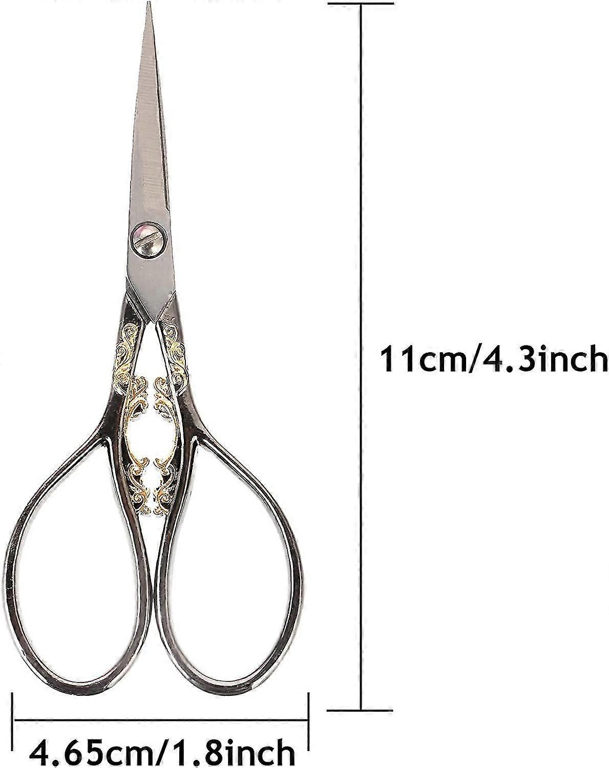 Vintage Scissor Antique European Style Stainless Steel Precision Scissor Cross-stitch Tailor ...
