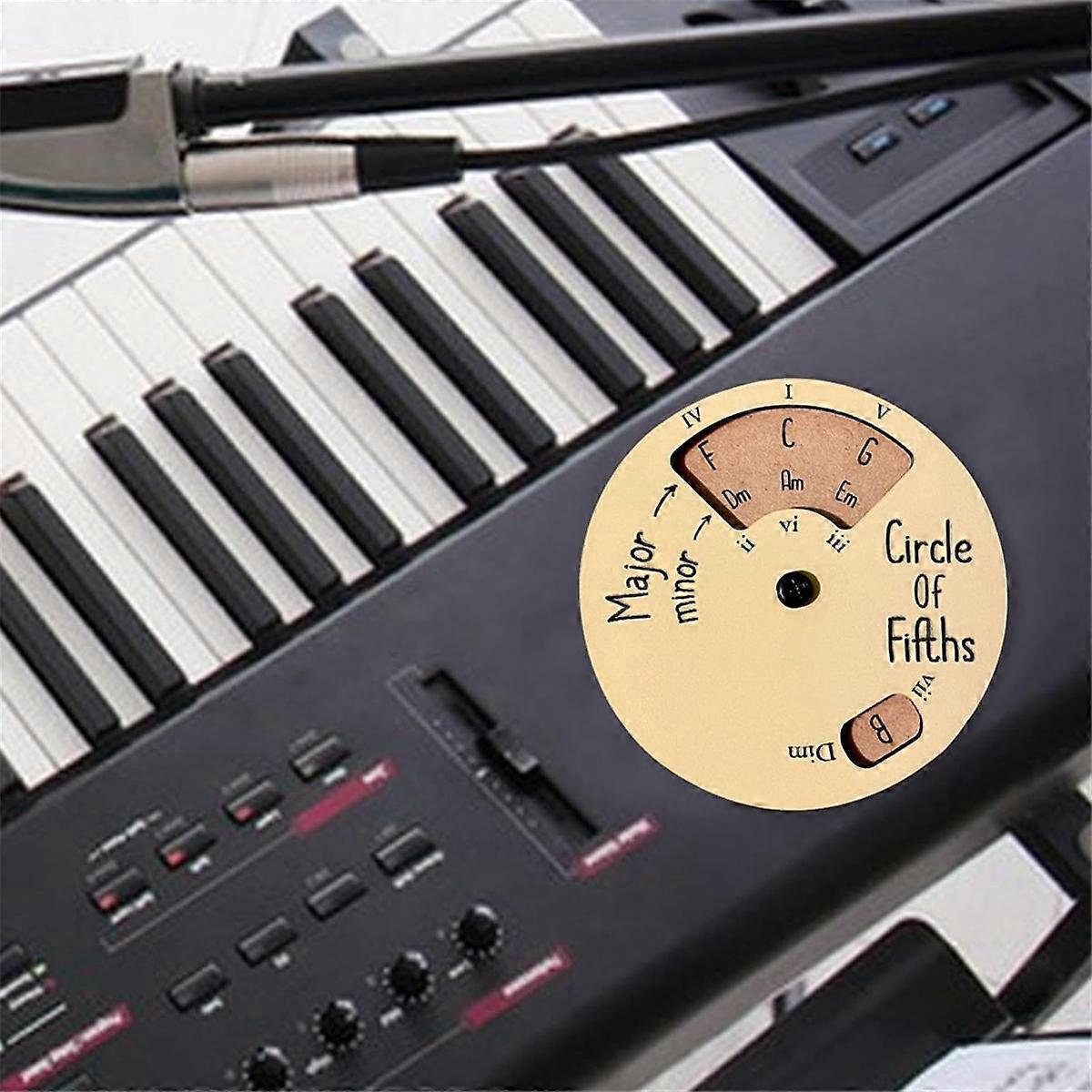 Circle of Fifths Wheel,Wooden Melody Tool,Precision Musical Instruments ...