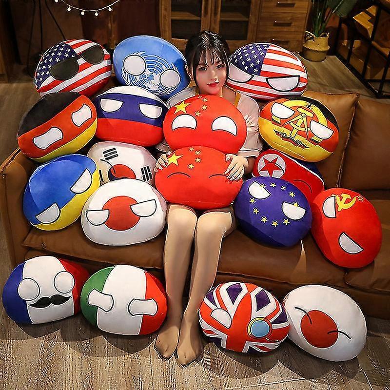 10-50cm Country Ball Toys Plush Polandball Hand Warmer Pillow ...