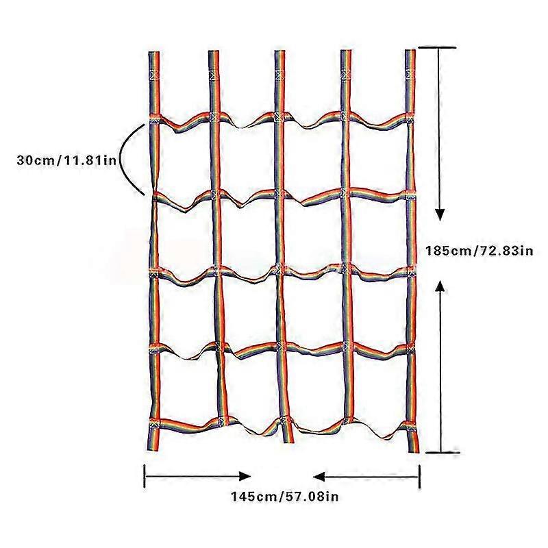 Indoor/Outdoor Climbing Net (72 Inches x 57 Inches) Playground Freight ...