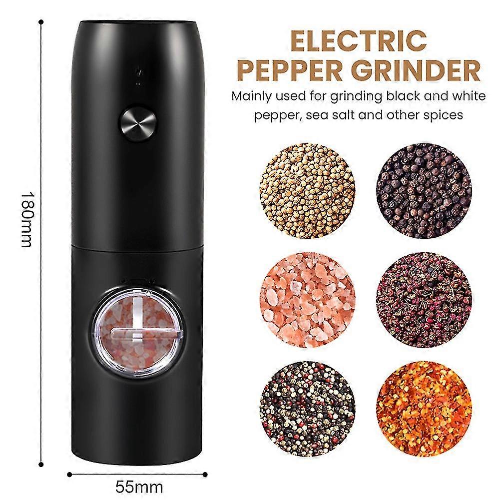 Electric Pepper Grinder With Base Usb Rechargeable Salt And Pepper ...