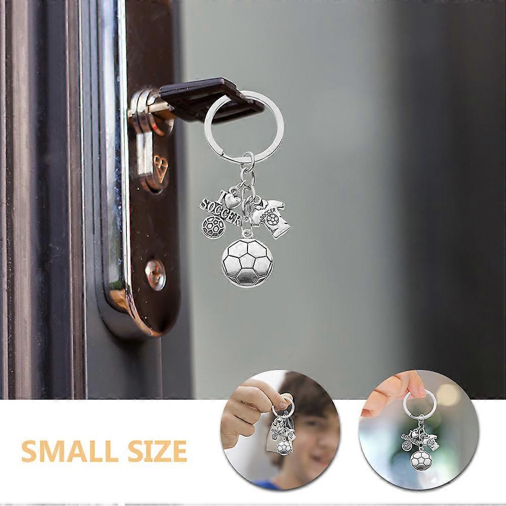 2pcs Soccer Key Chain Portable Soccer Keychain Sports Party Keychain ...