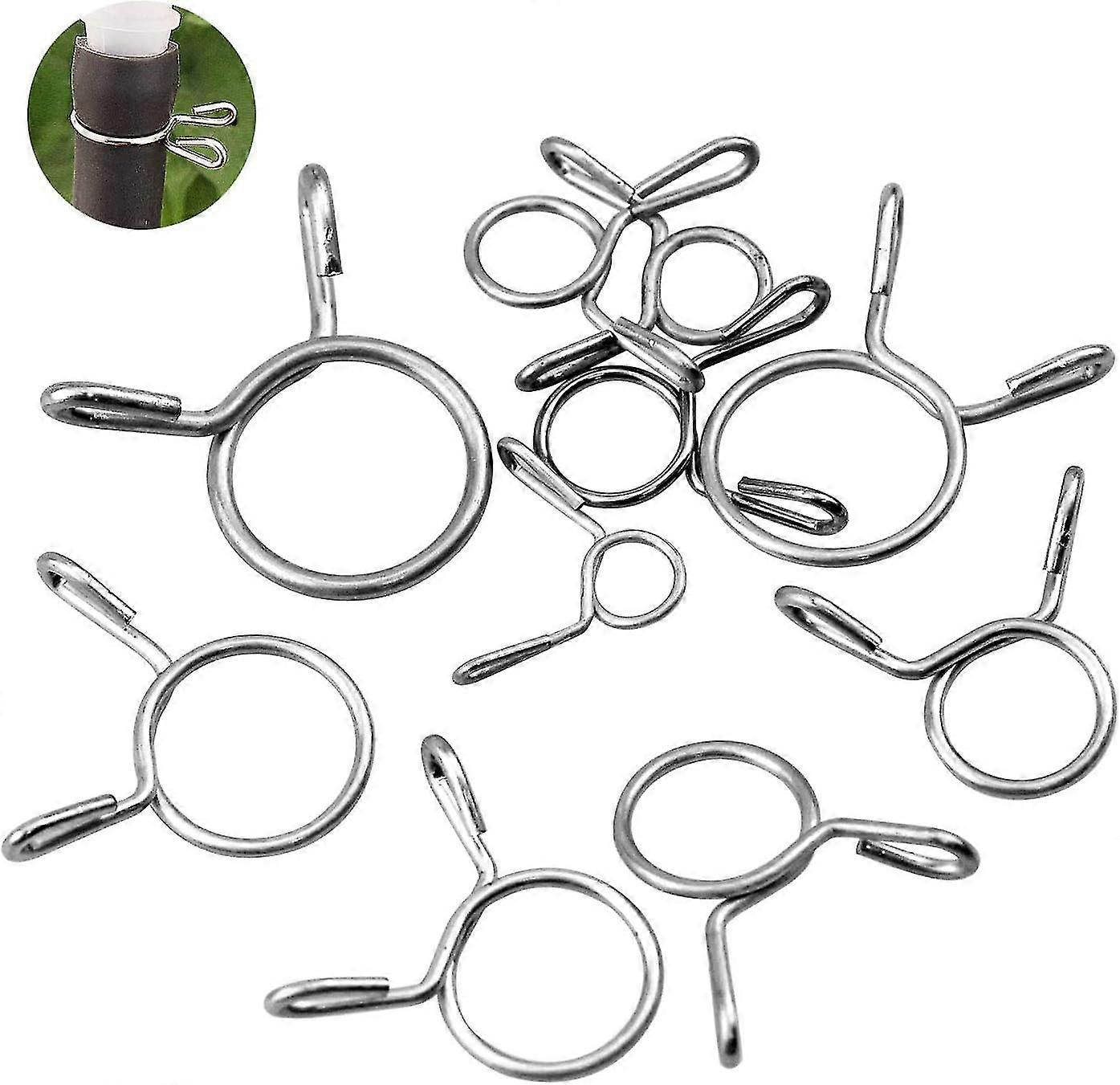 100 Pack Hose Spring Clamp Circlip Single Coil, Hose Clamp, Universal ...