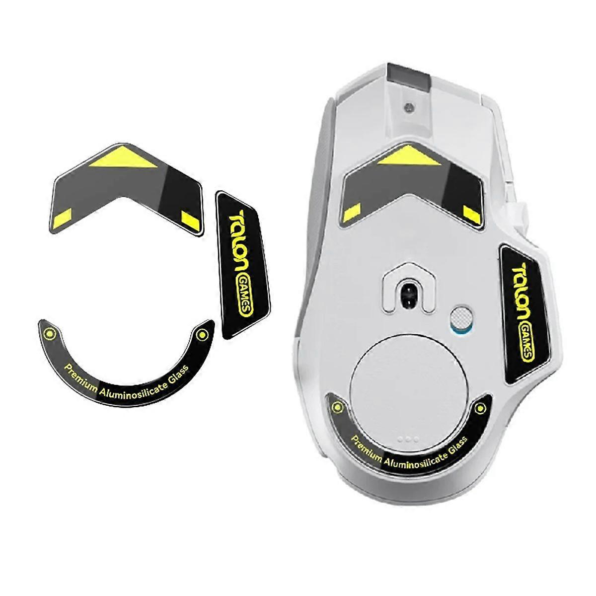 Glass Mouse Feet Compatible for G502 X PLUS Wireless Mouse Round Curved ...