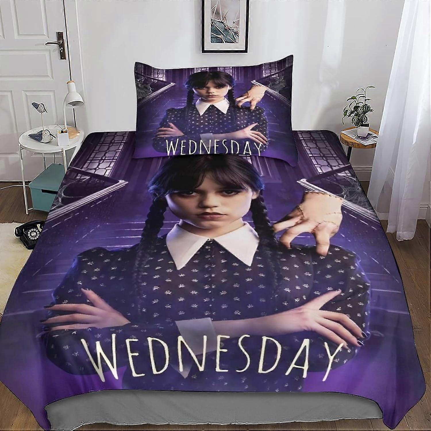 3D Printed Bedding Set with Wednesday Addams Duvet Cover, for Teens and ...