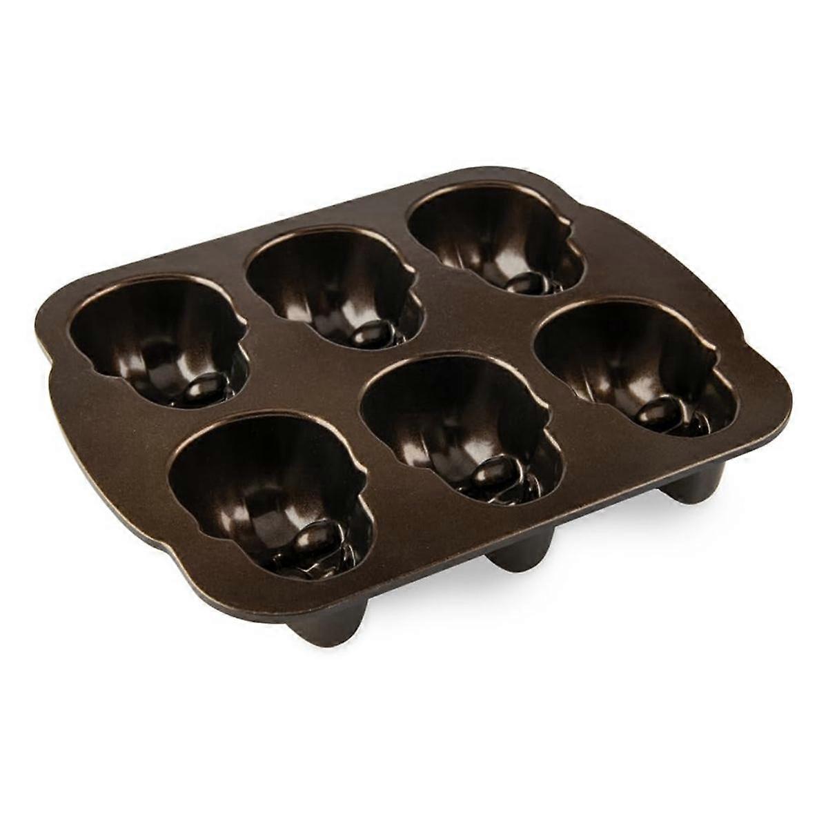 Ware Halloween Bakeware, Haunted Skull Cakelet Pan, Bronze | Fruugo UK