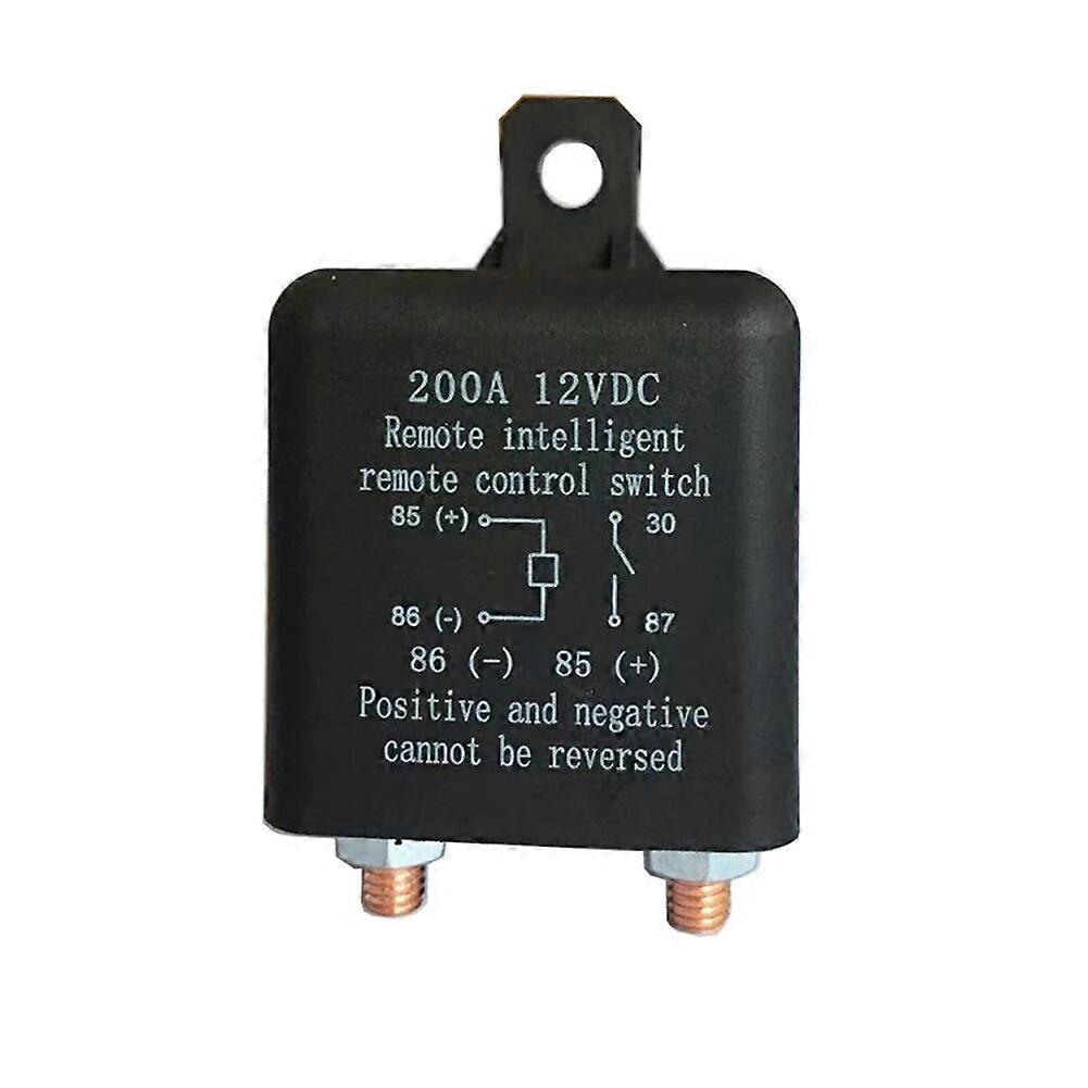 DC 12V Car Battery Relay 200A Power-off Master Relay with Negative ...