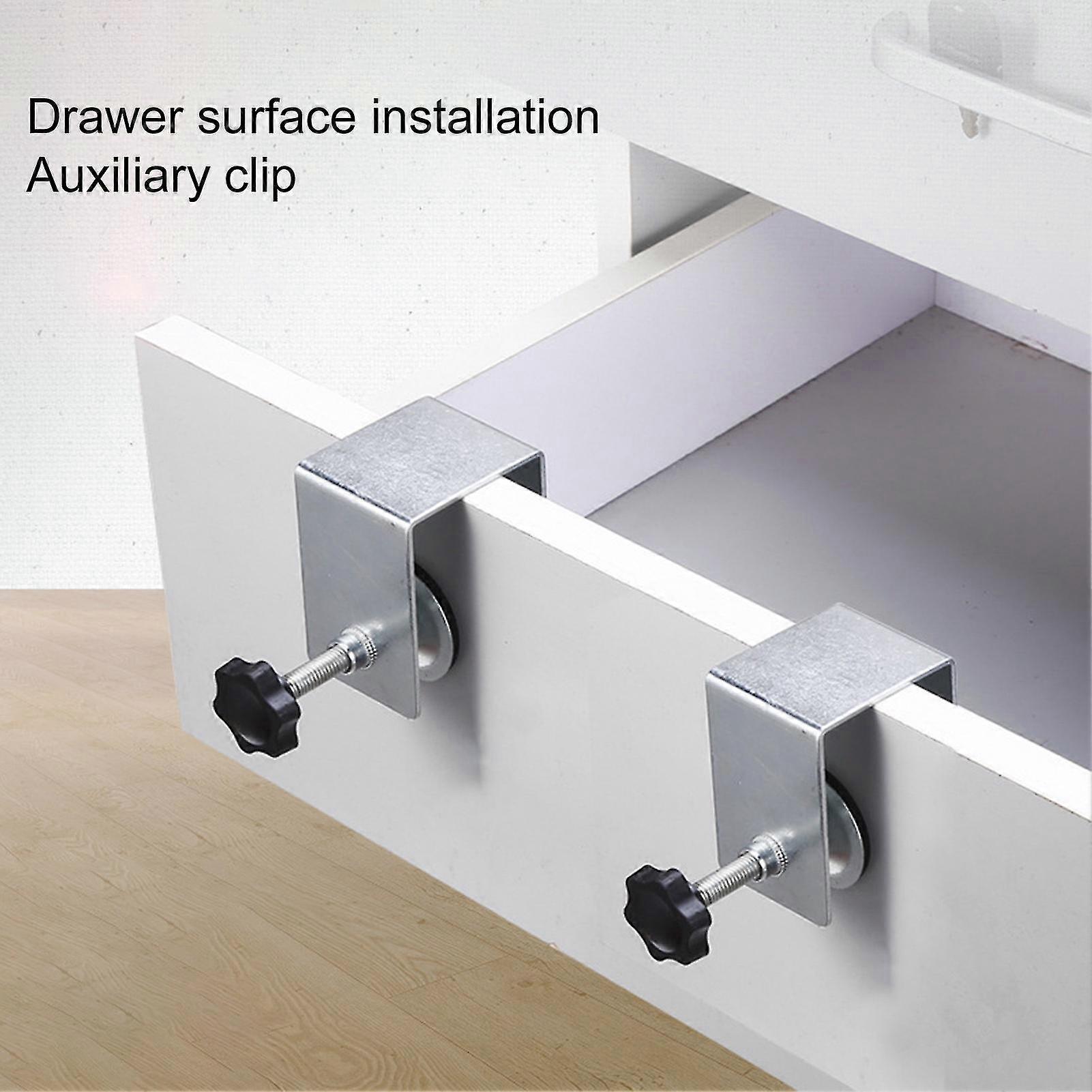 2Pcs Drawer Fixing Clips Rustproof Strong Load-bearing Anti-slip Design ...