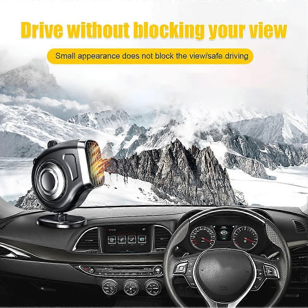 Portable Car Heater, 12V/120W Fast Heating 2 In 1 Auto Heater Fan Car ...
