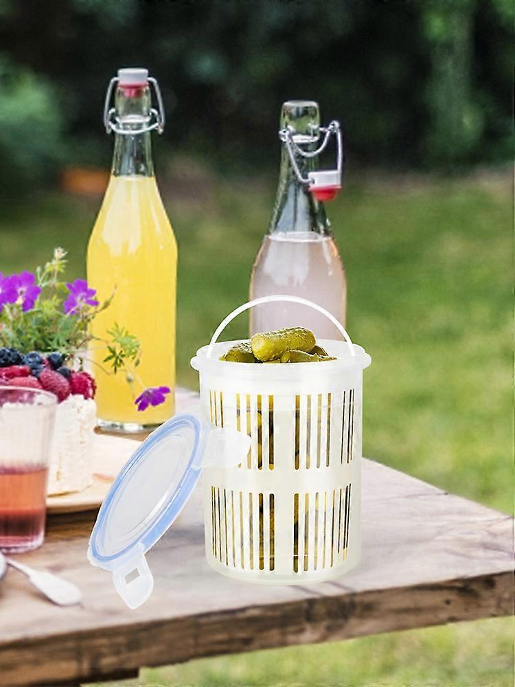 Pickle Jar Pickle container with strainer Pickle Holder Keeper Lifter ...