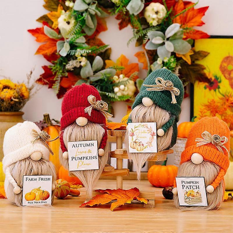 Knitted Hat Faceless Dwarf Doll, Gnome Doll Rudolph Elf Ornament, For ...