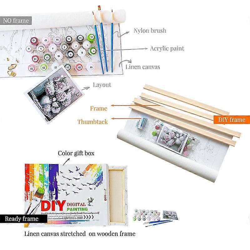 CHENISTORY 40x50cm Paint By Numbers Paint Kit Drawing By Numbers ...