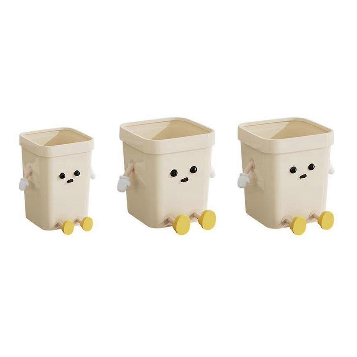 Trash Can Interesting Cute Garbage Bin Rubbish Container for Home ...