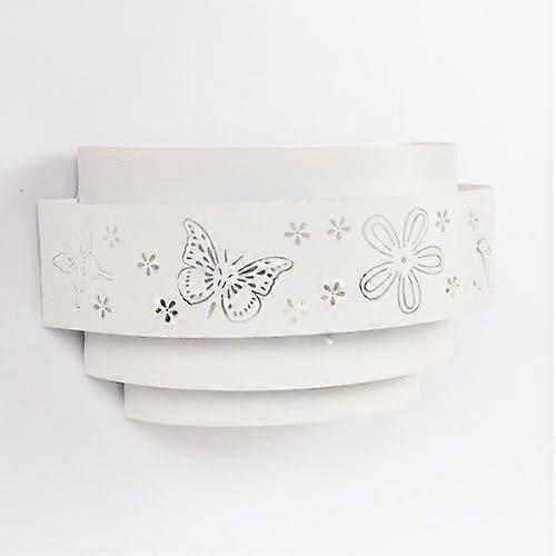 Wall light for children with pretty flower and butterfly designs, E27 ...