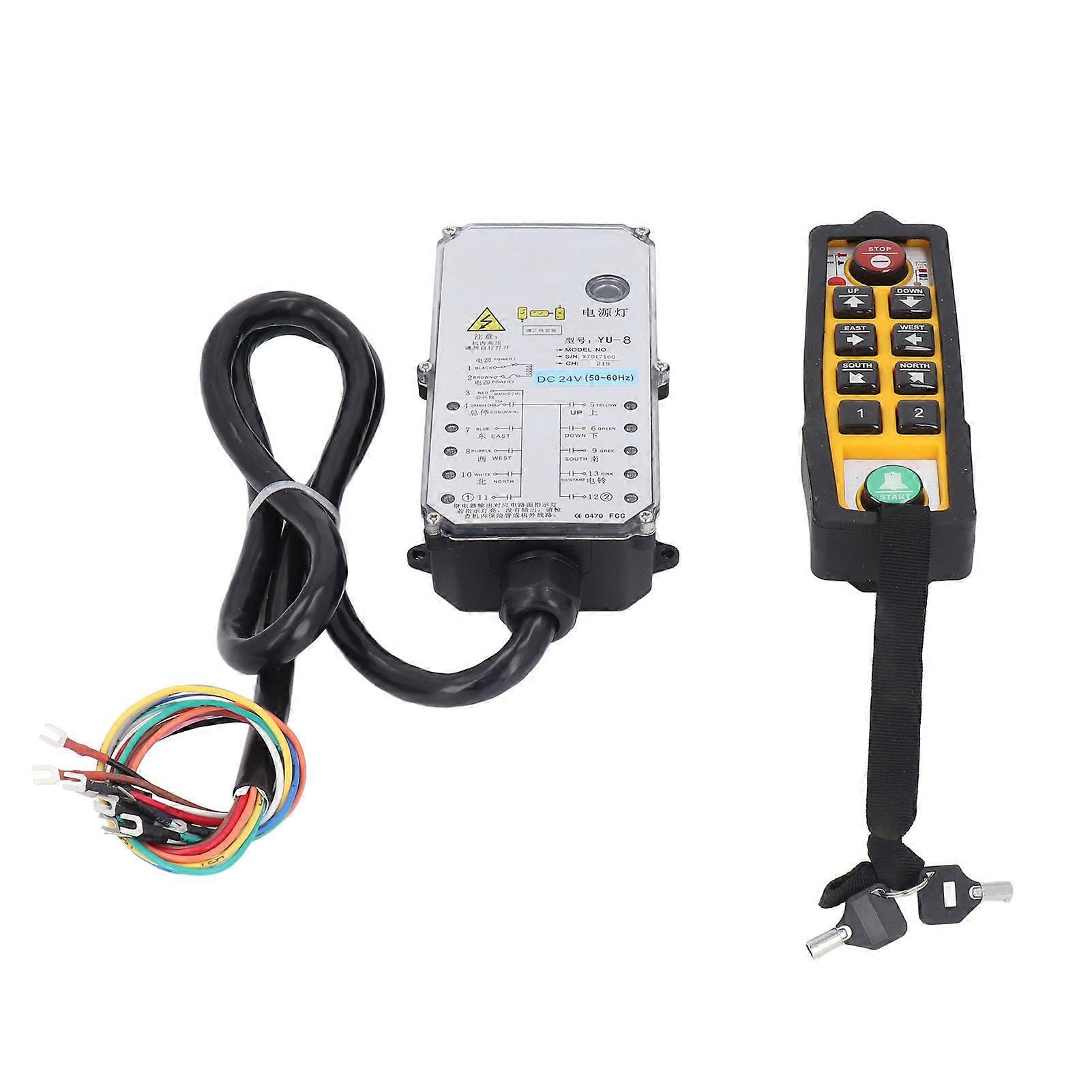 Wireless Crane Remote Control 6 Directional Buttons IP65 Waterproof ...