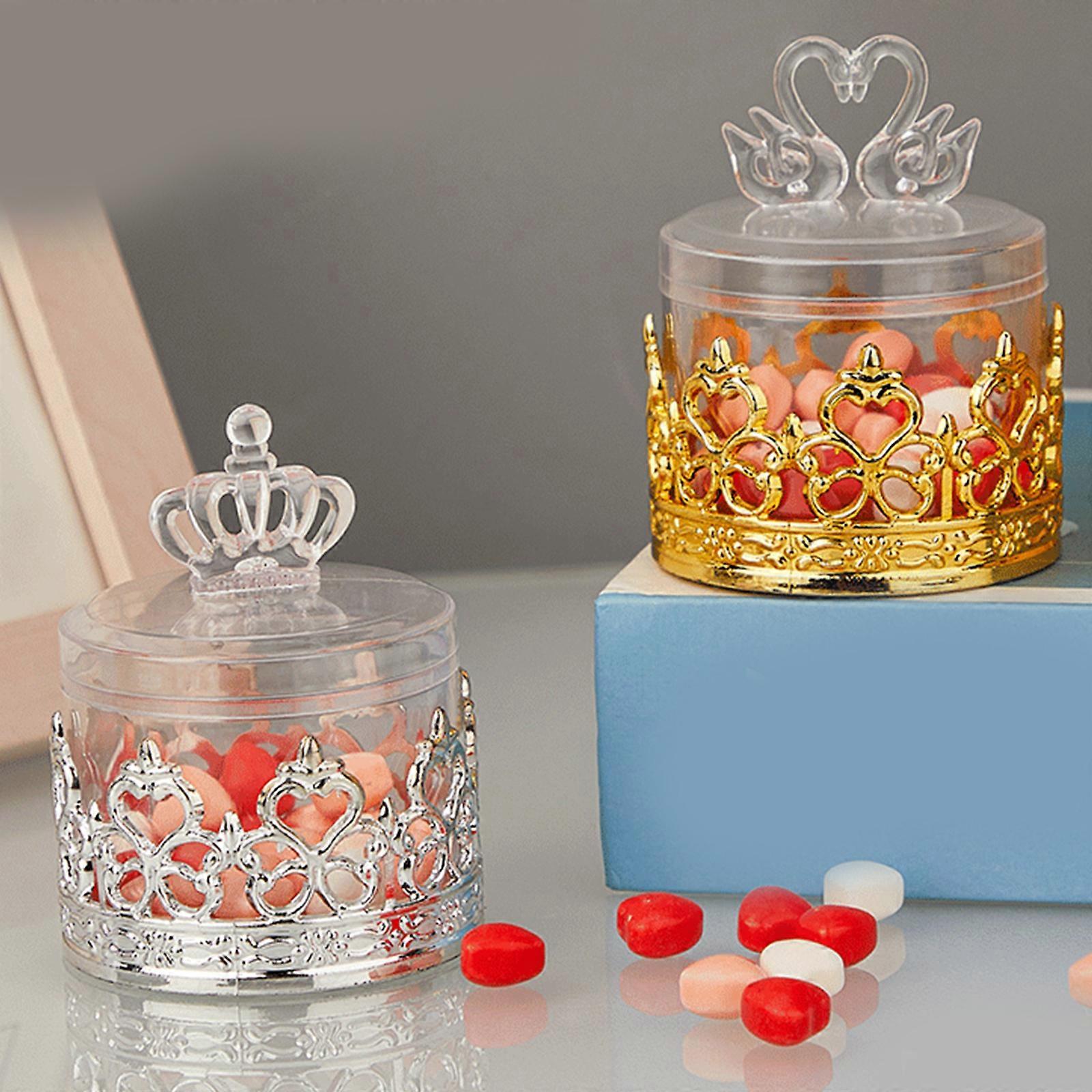Set of 12 European Style Candy Container Plastic Sugar Wrapping Box ...