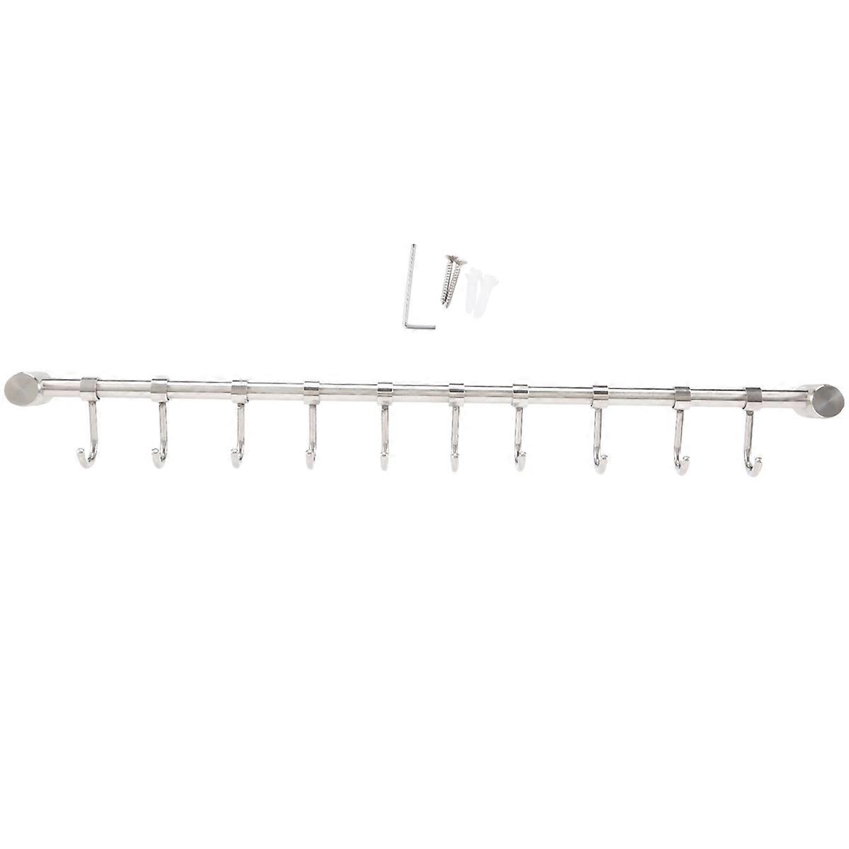 Kitchen Rail Rack Wall Mounted Utensil Hanging Rack Stainless Steel ...