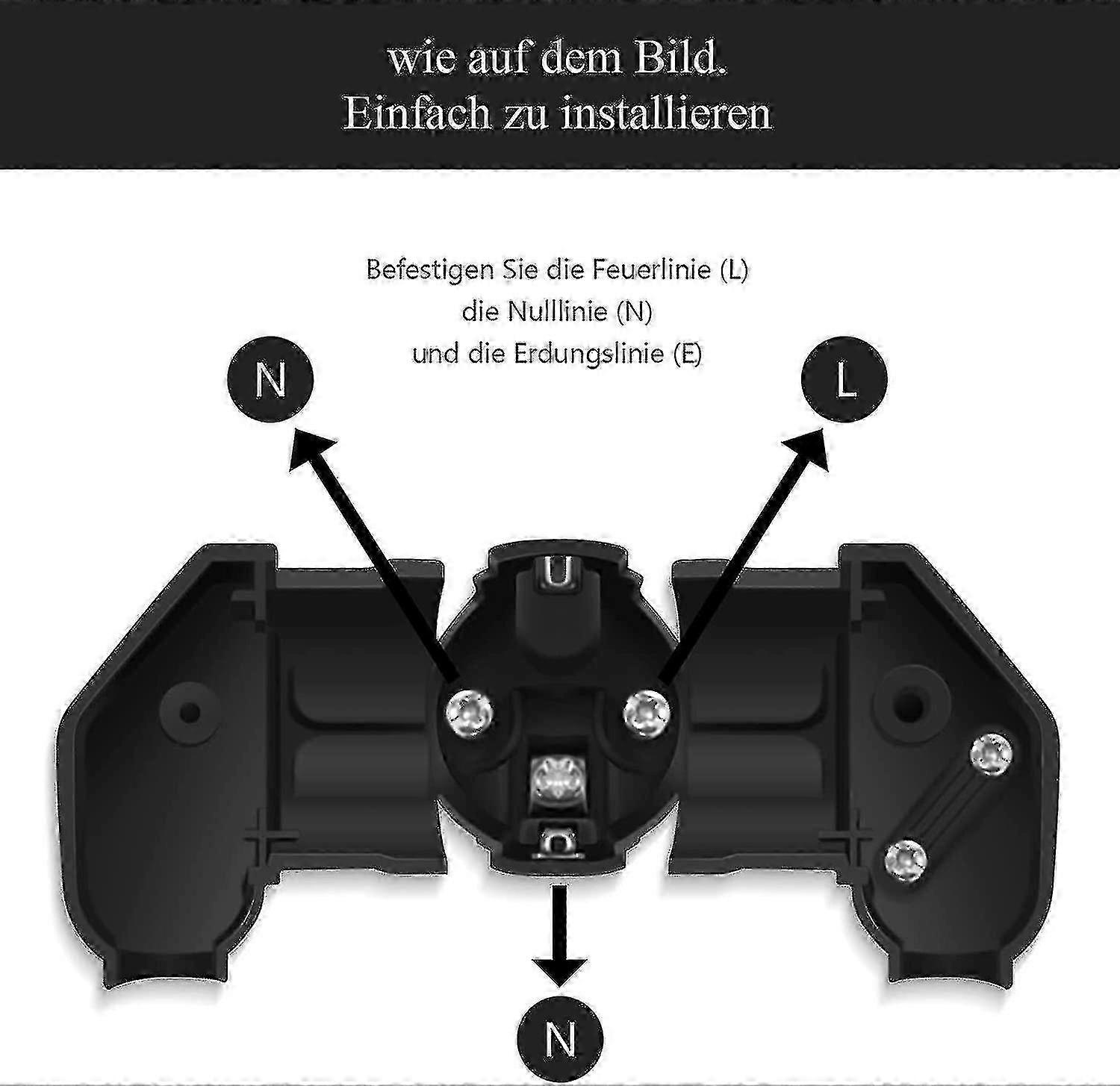 Schuko Plug Angled Plug 3 Pieces, Earthing Contact Plug With Anti-kink ...