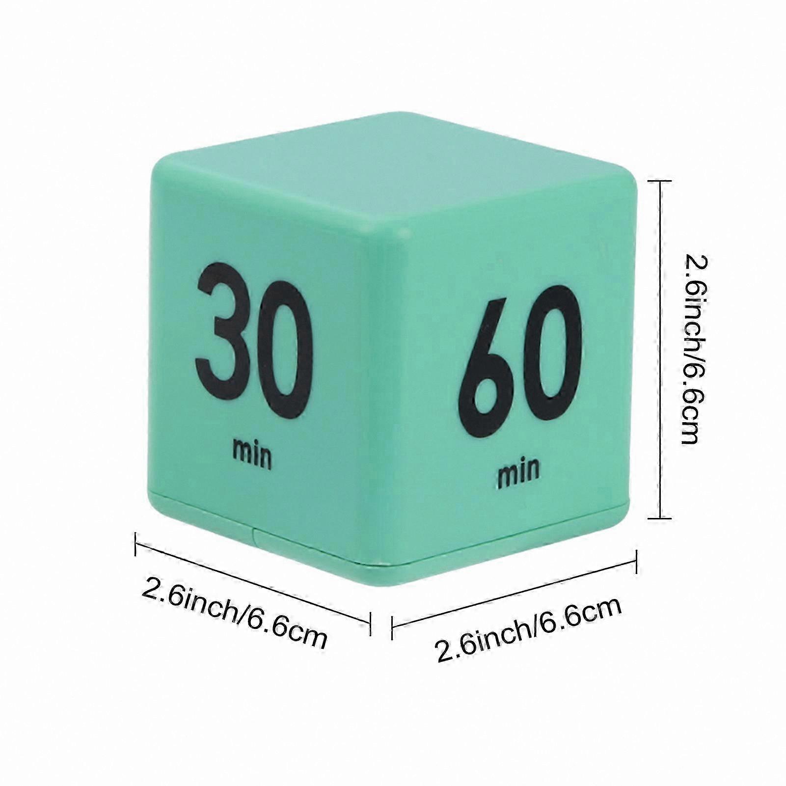 Cube Timer 15-60 Minute Countdown, Silent Vibrating Alarm, Portable ...