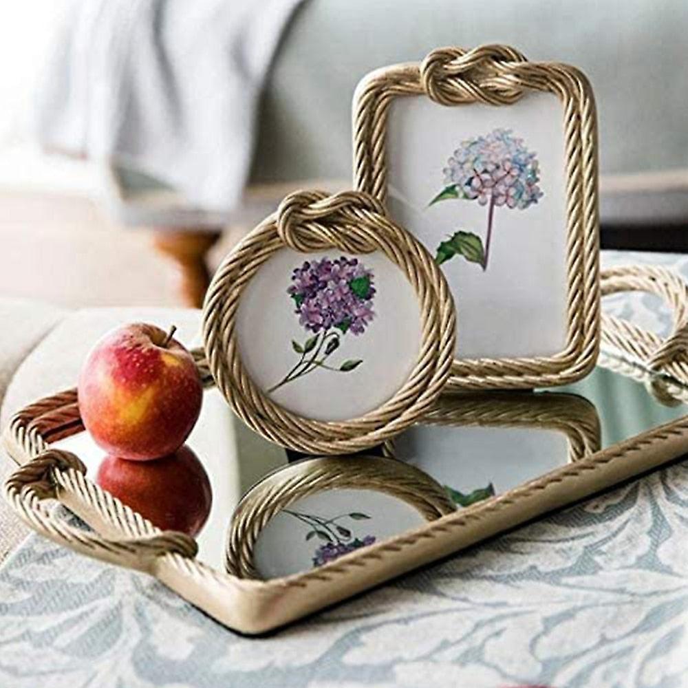 Photo Frame Resin Hemp Rope Photo Frame European Retro Rectangular ...