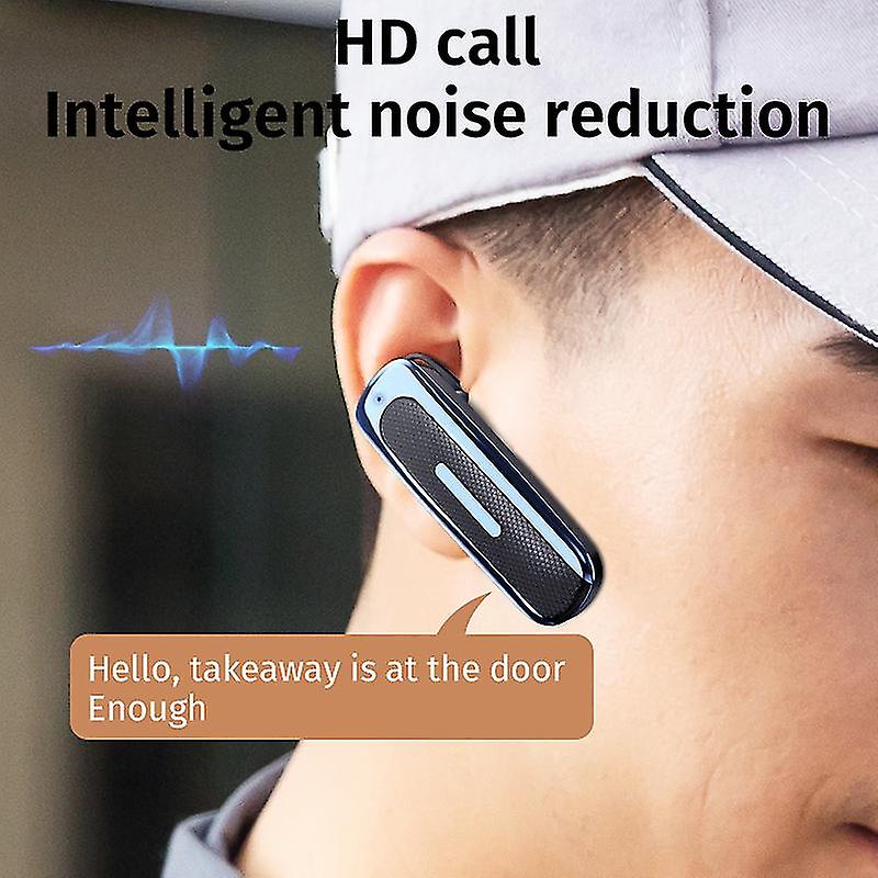 Bluetooth 5.0 Earpiece Driving Trucker Wireless Headset Earbuds Noise ...