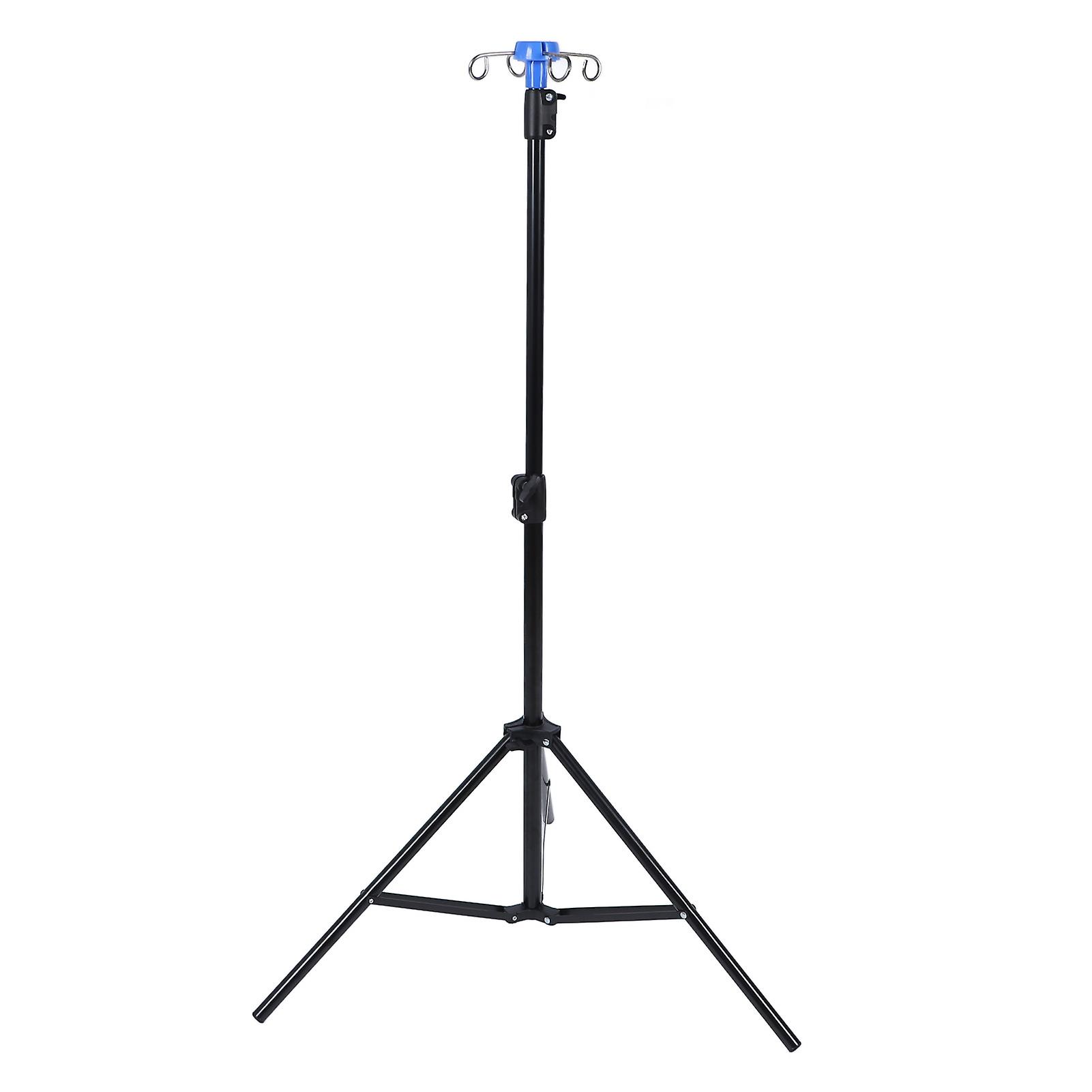 Tripod IV Pole Stand with Hook ABS Iron Steel Portable IV Pole ...