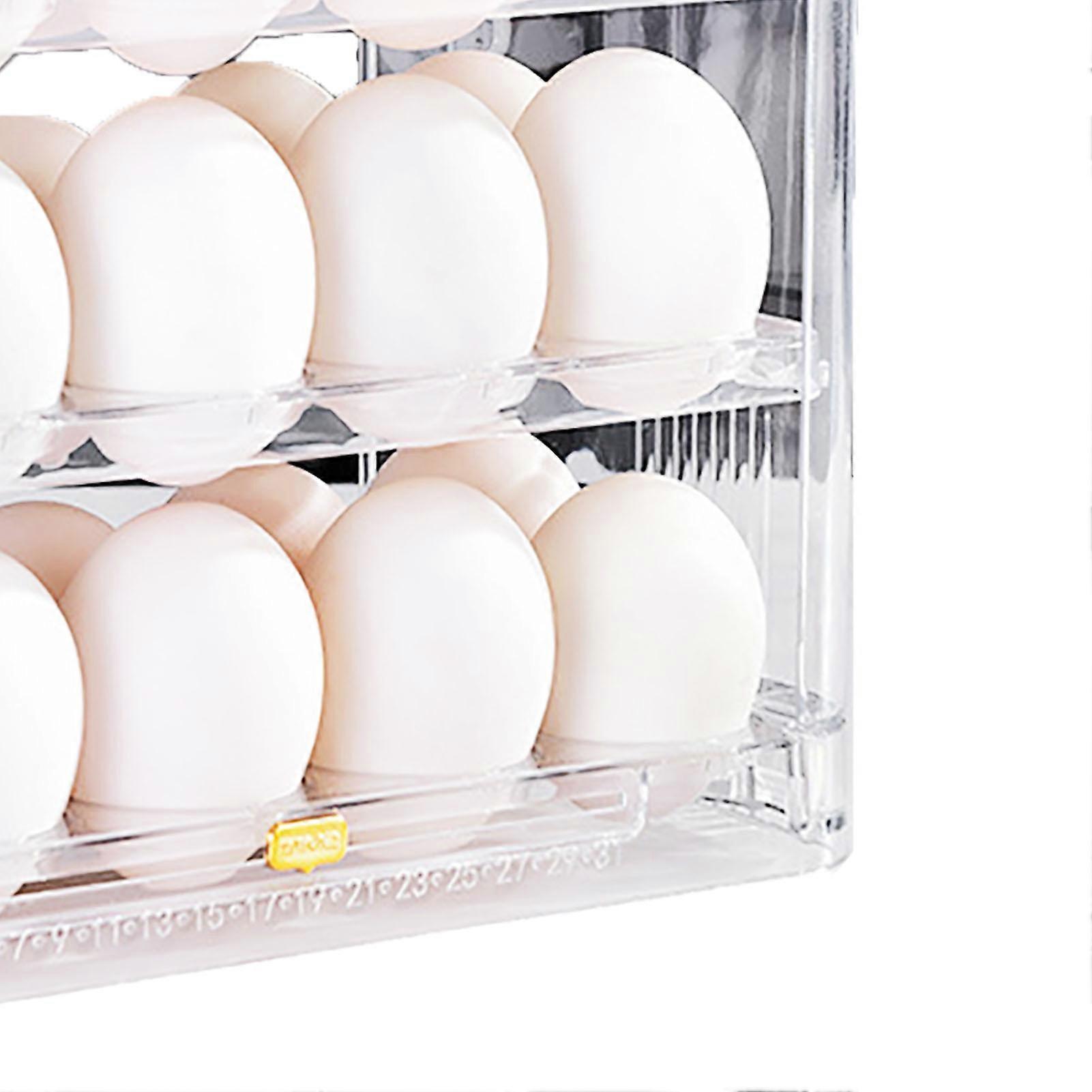 Refrigerator Egg Holder Space Saving Kitchen Egg Organizer Reversible ...