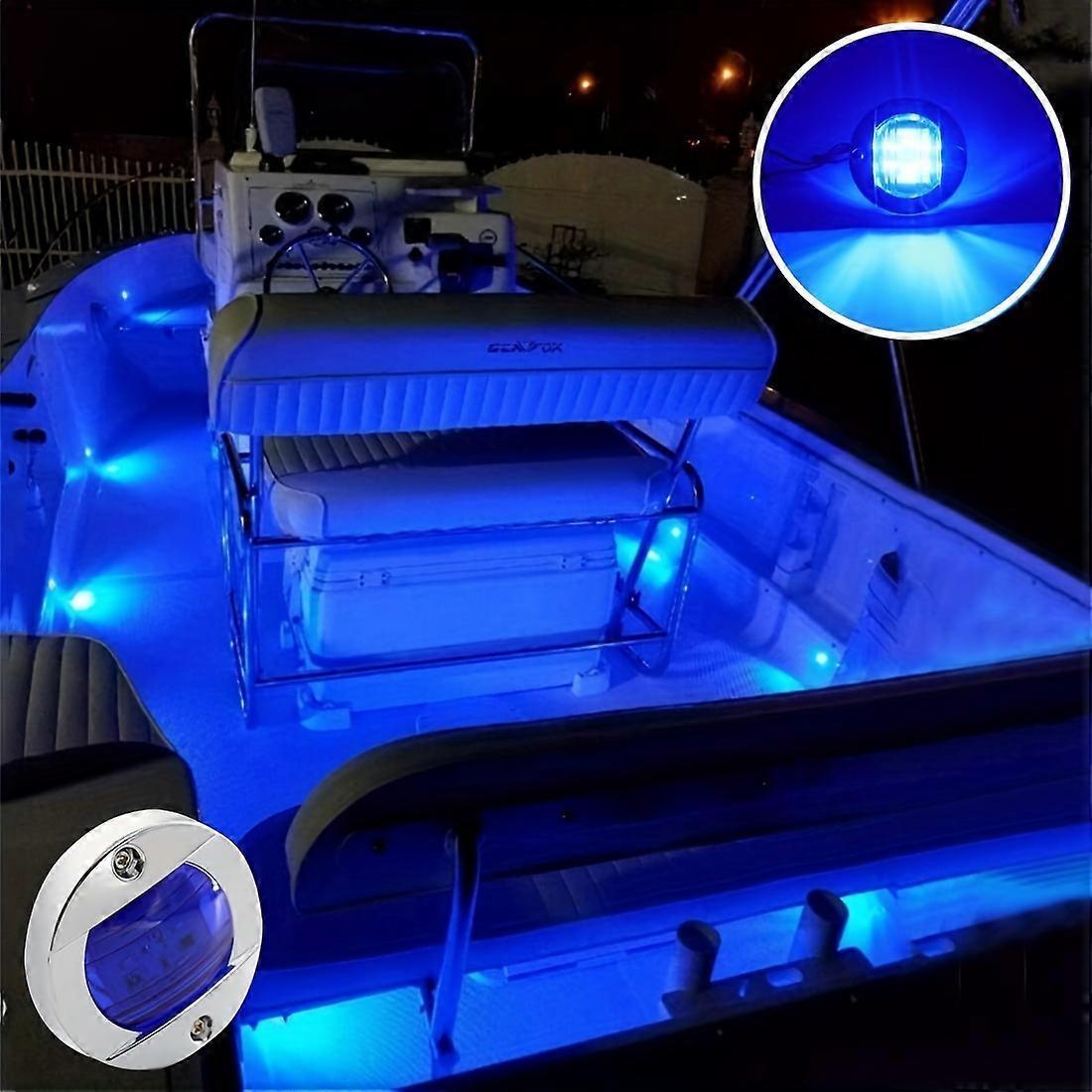 4pcs Waterproof Boat LED Night Fishing Lights, Deck Lights, Boat ...