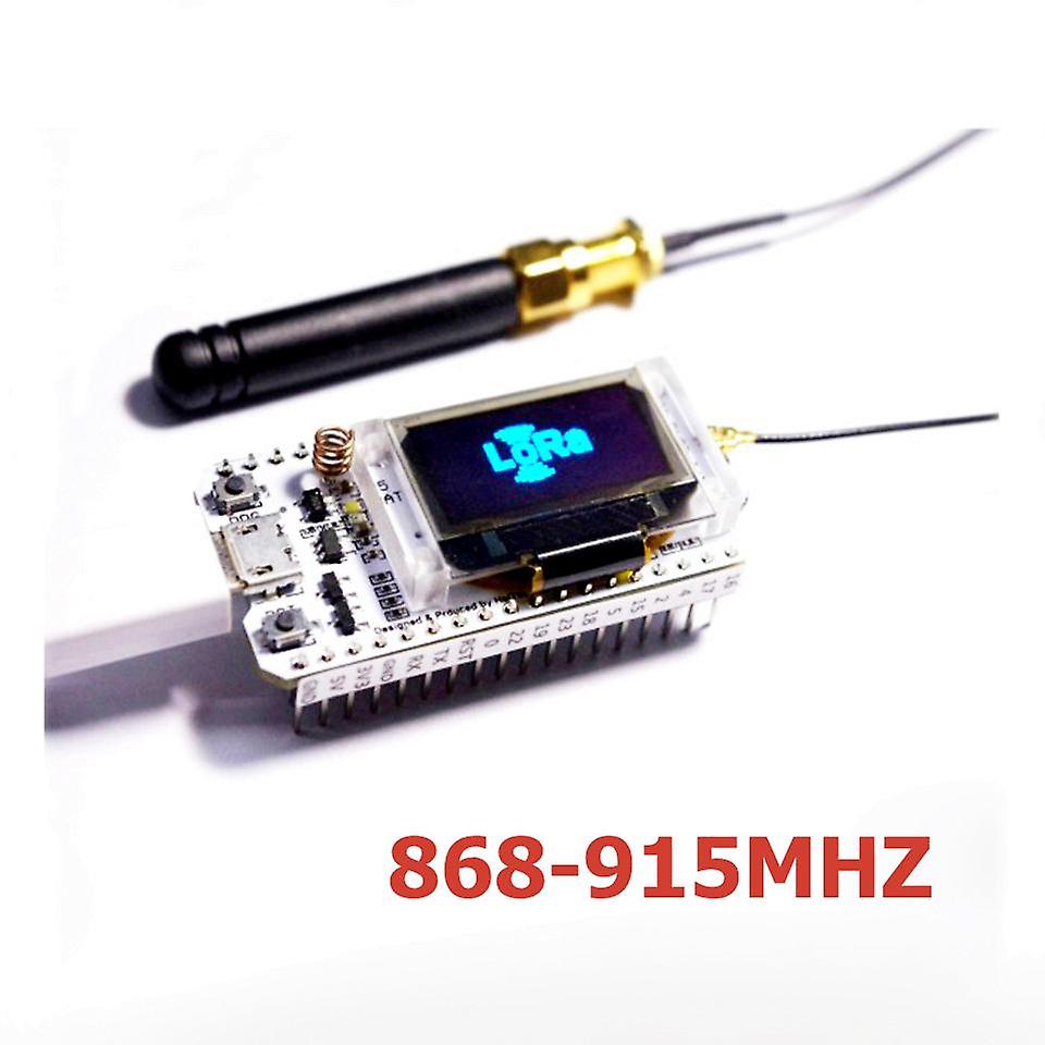 1Pcs 868mhz/915mhz lora esp32 blue oled wifi sx1276 module iot development board with antenna ...