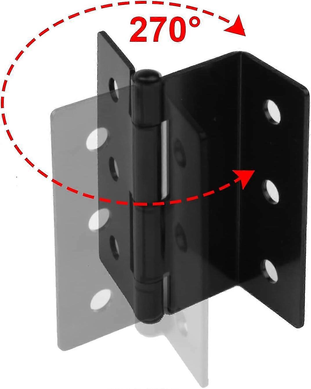 6pcs 76mm Length Half Surface Hinges, Trunk Hinges, Door Offset Hinges ...