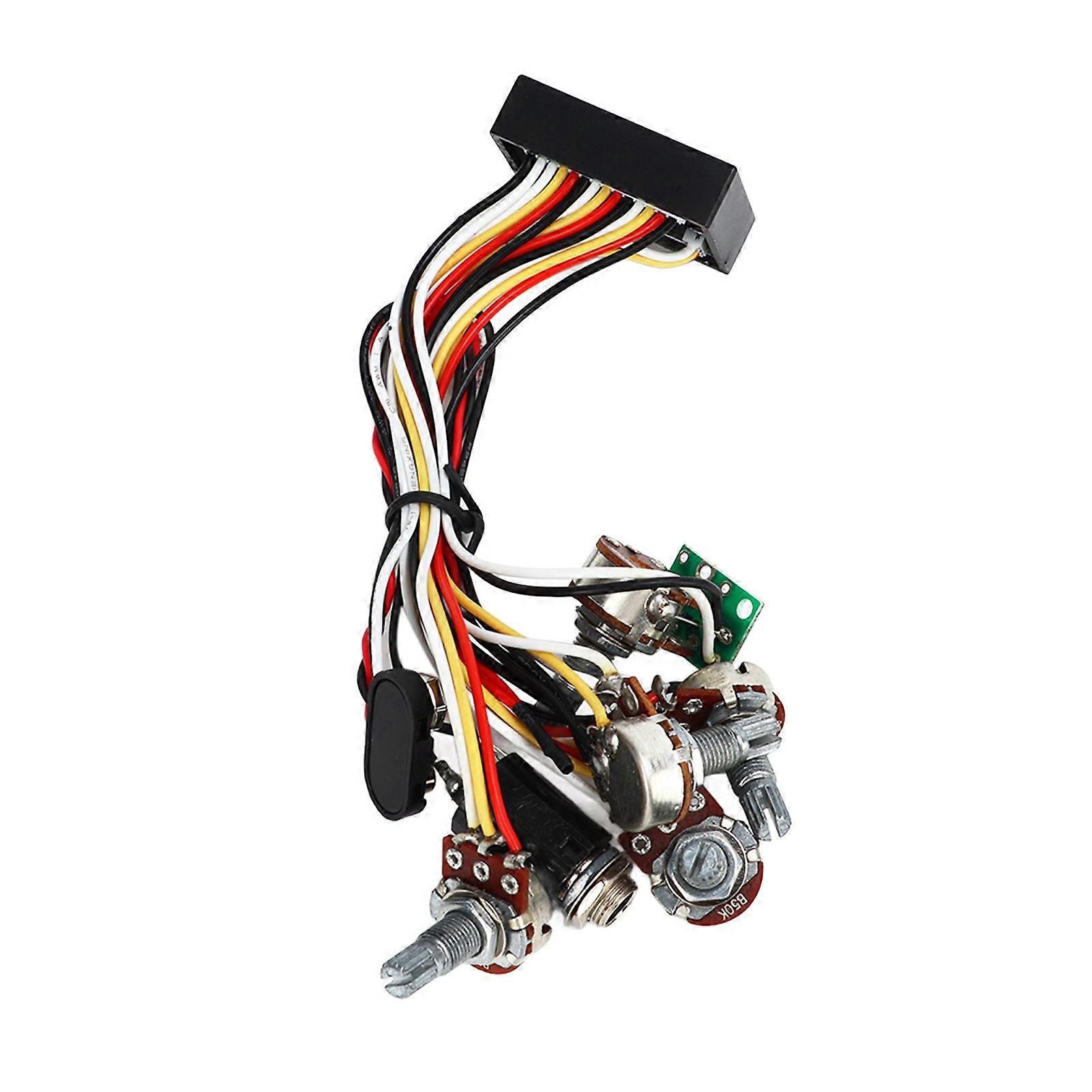 Electric Bass Preamp Circuit Plastic Metal Improve Sound Quality EQ ...