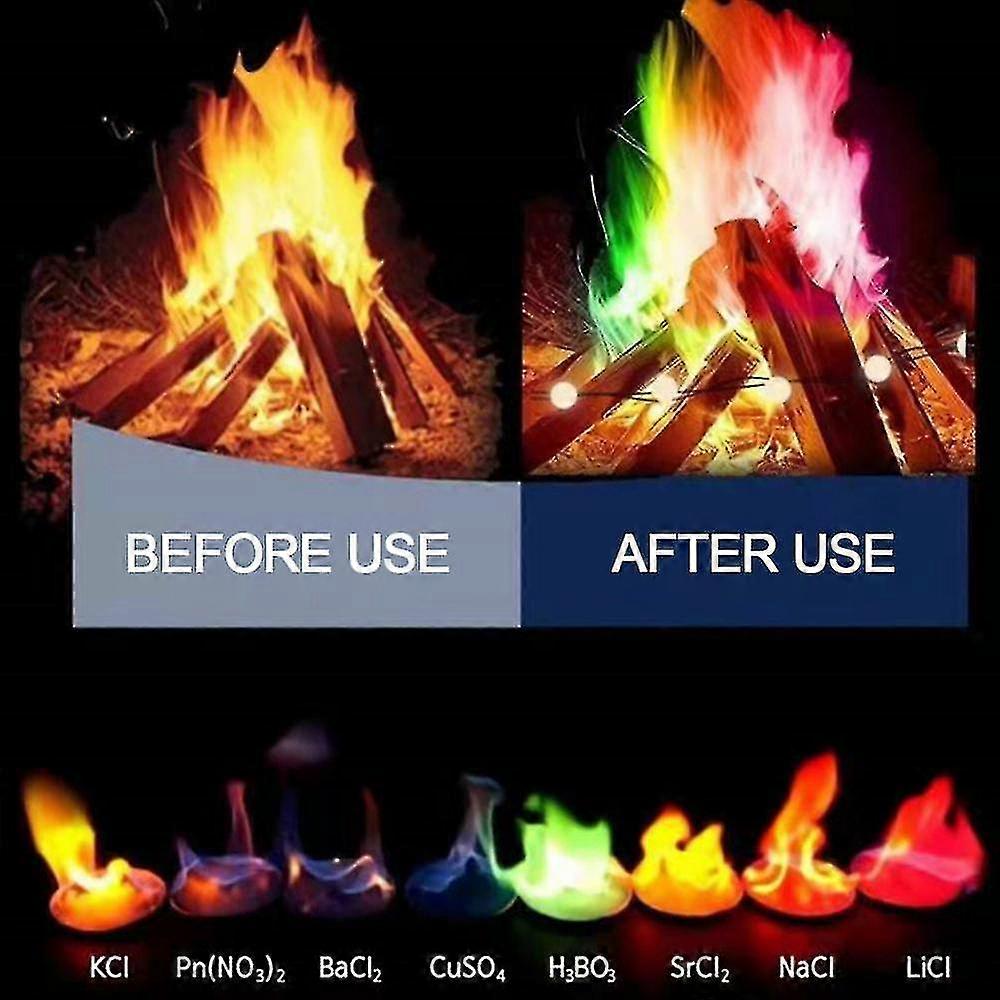 Changing Flame Powder Colorful Fire Flame Powder - PJ | Fruugo UK