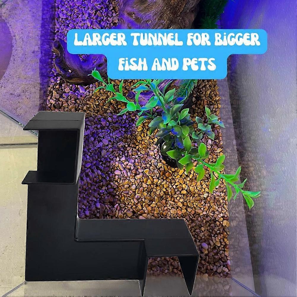 Aquarium Underground Corner Tunnel,Fish & Shrimp Hideout for Aquariums ...