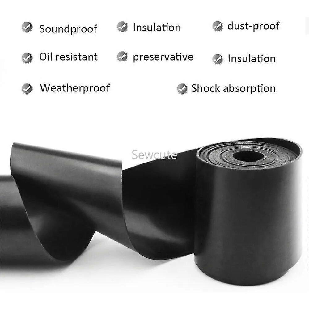 Neoprene Rubber Strips Rolls Solid Rubber Sheet for DIY Gasket ...