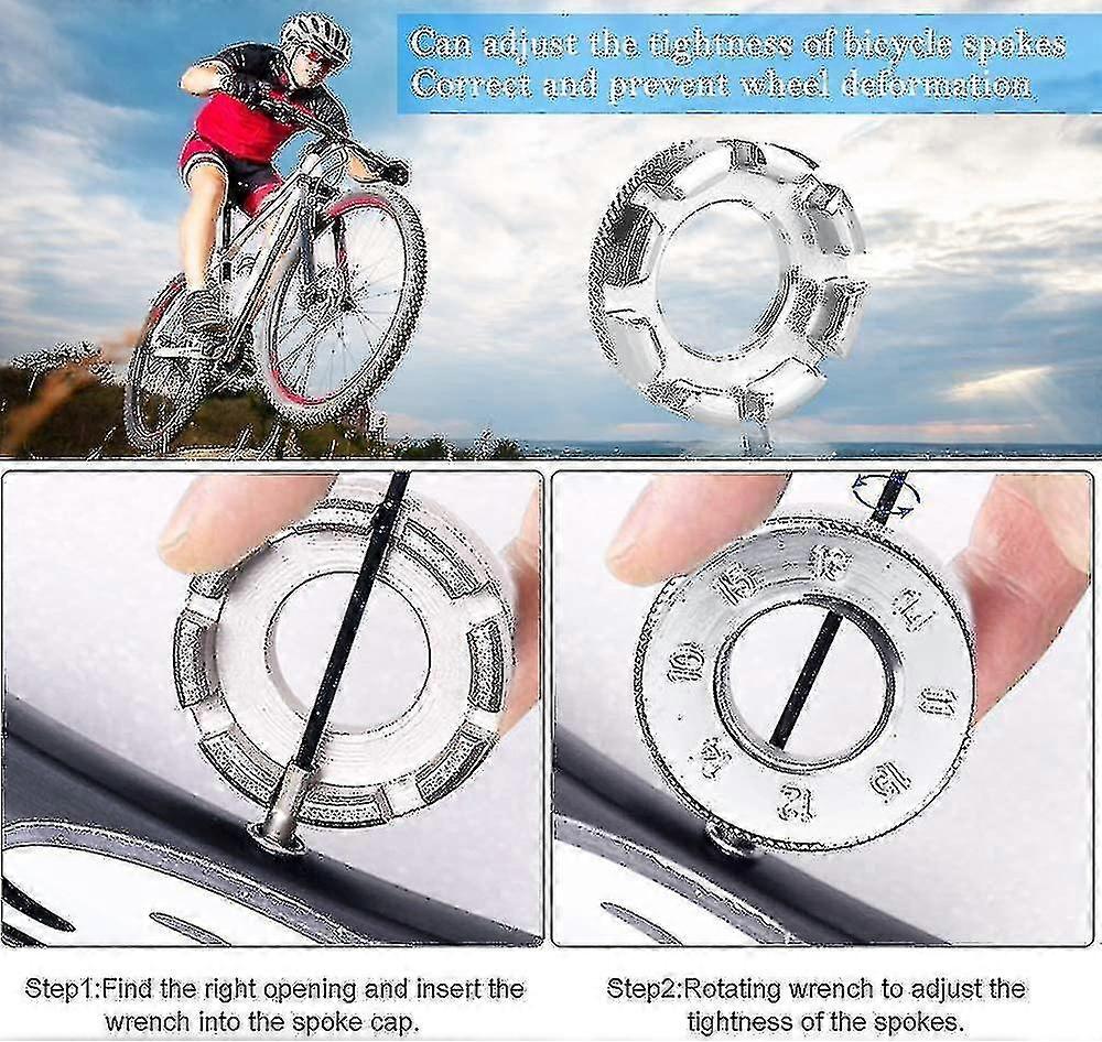 Ycle Spoke Wrench Tool Spr 6 In 1 Bike Wheel Spokes Key Bike Spr Spoke ...