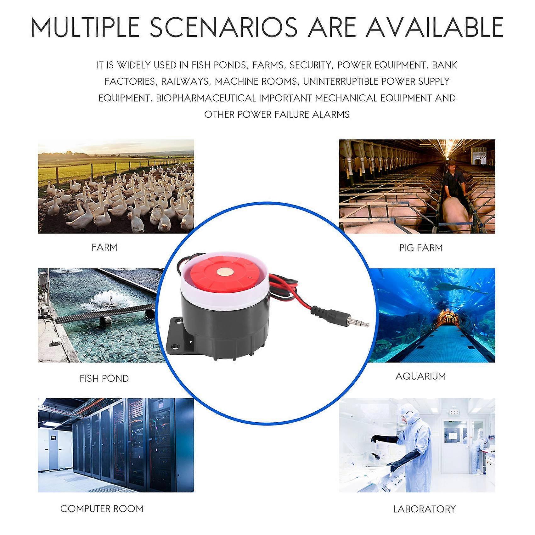 Wired Mini Siren for Home Security Alarm System Horn Siren 120dB 12V ...