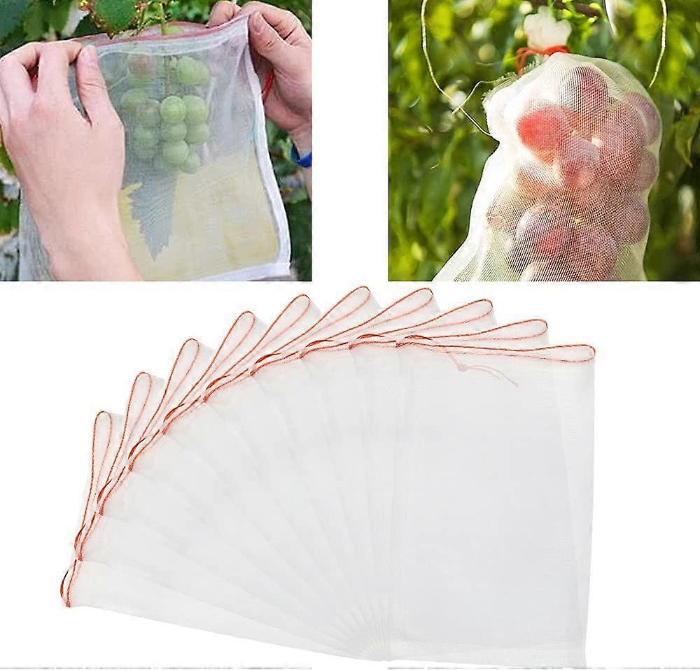 Garden Netting Bags, 50 Pcs Fruit Vegetable Protection Insect Proof ...